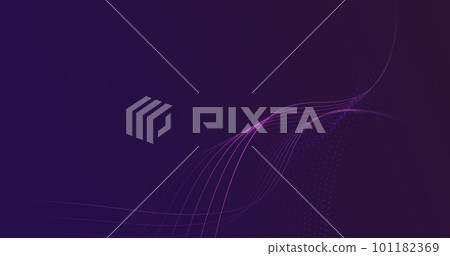 Abstract digital dynamic violet and blue wave... - Stock Illustration ...