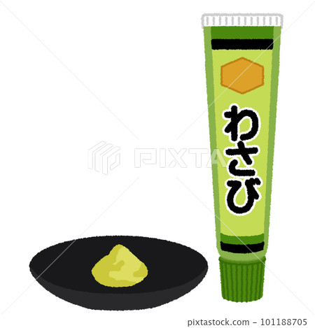 tube wasabi illustration - Stock Illustration [101188705] - PIXTA
