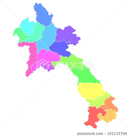 Laos map colorful icon - Stock Illustration [101215794] - PIXTA