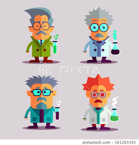 Mad Scientist Cartoon Explosion