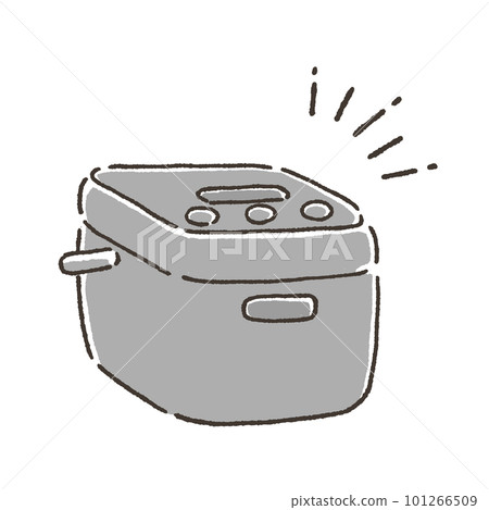 Illustration of a simple rice cooker - Stock Illustration [101266509 ...
