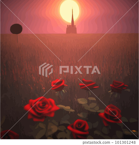 Field Of Roses Dark Tower