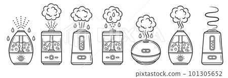 Humidifier air, home purifier cleaner device... - Stock Illustration ...