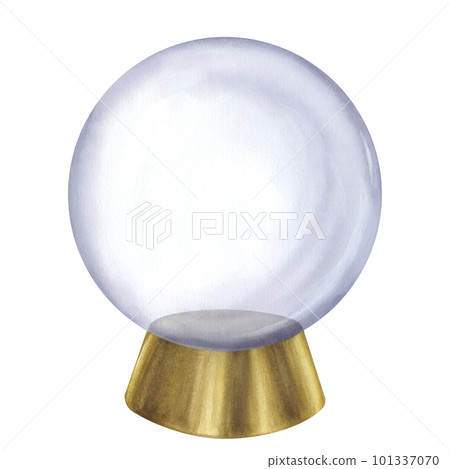 Magic glass crystal sphere. Predictions....-插圖素材 [101337070] - PIXTA圖庫