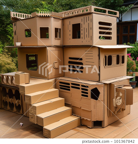 Cardboard Box Mansion