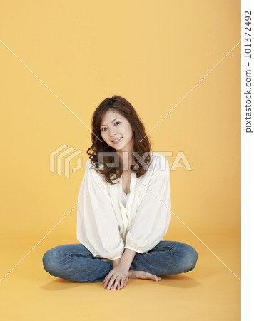 Girl Folded Legs