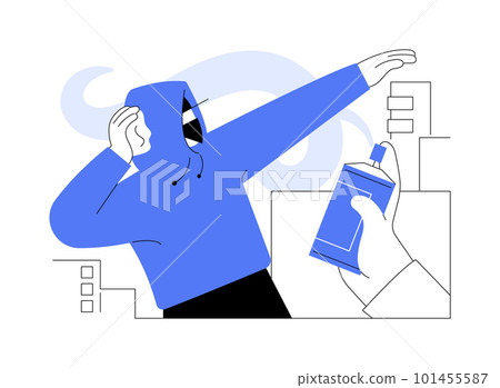 Vandalism abstract concept vector illustration. - Stock Illustration ...