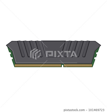 hardware desktop memory cartoon vector...-插圖素材 [101469723] - PIXTA圖庫