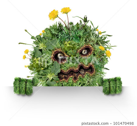 Lawn Weed Monster - Stock Illustration [101470498] - PIXTA