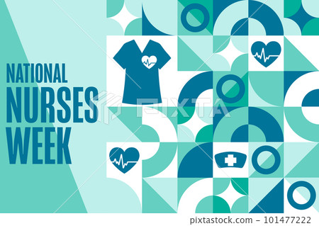 National Nurses Week. Holiday concept. Template... - Stock Illustration [101477222] - PIXTA