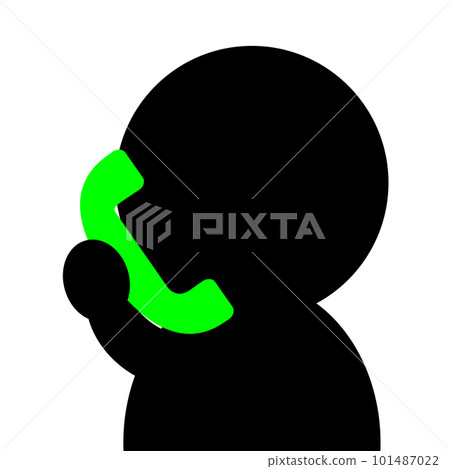 person icon to call - Stock Illustration [101487022] - PIXTA