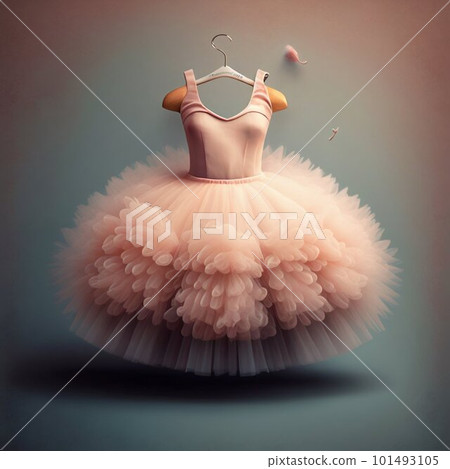 Tutu dress studio shot. Generative AI - Stock Illustration [101493105 ...