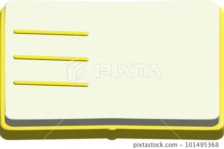 3D illustration Book symbol icon - Stock Illustration [101495368] - PIXTA