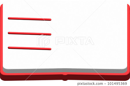 3D illustration Book symbol icon - Stock Illustration [101495369] - PIXTA