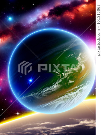 galaxy in a free space. 3D rendering - Stock Illustration [101513062 ...