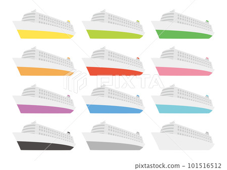 Set of simple ship illustrations - Stock Illustration [101516512] - PIXTA
