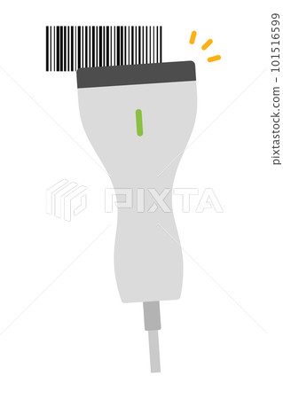 read barcode with barcode reader - Stock Illustration [101516599] - PIXTA