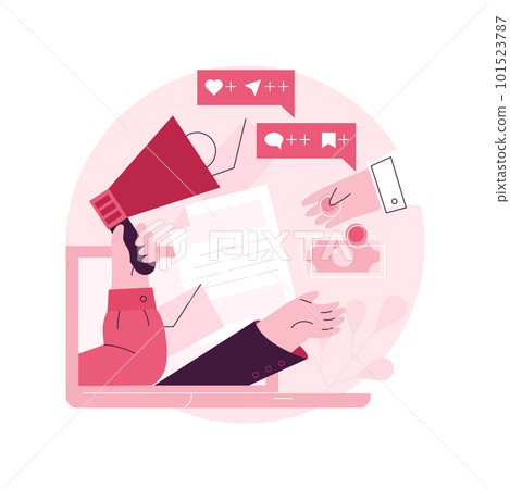 Paid media abstract concept vector... - Stock Illustration [101523787 ...