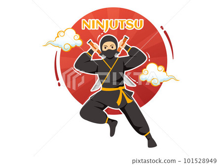 Ninjutsu Vector Illustration with Character...-插圖素材 [101528949] - PIXTA圖庫