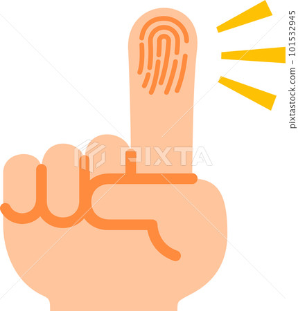 Deformed illustration of the fingerprint of the... - Stock Illustration ...