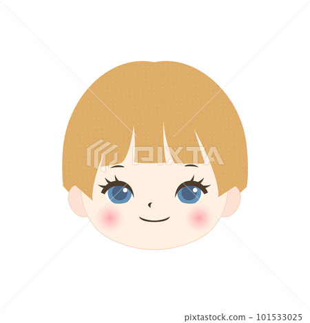 cute smiling kid face - Stock Illustration [101533025] - PIXTA