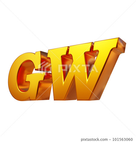 Golden 3D letters representing Golden Week - Stock Illustration ...