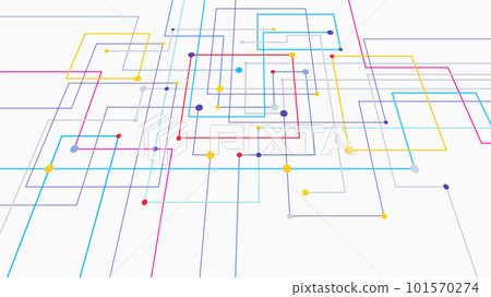 Digital geometric tech pattern abstract background - Stock Illustration ...