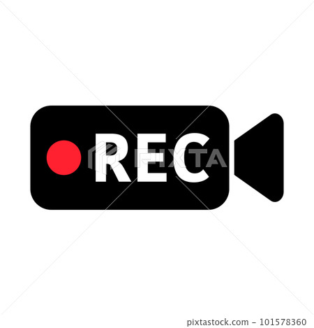 recording camera. REC. photograph. vector. - Stock Illustration ...