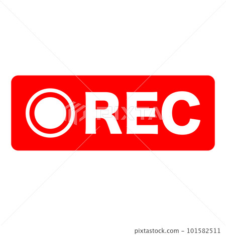 REC button. Video recording button. video... - Stock Illustration ...