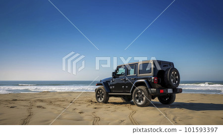 Cars and beautiful beaches - Stock Illustration [101593397] - PIXTA