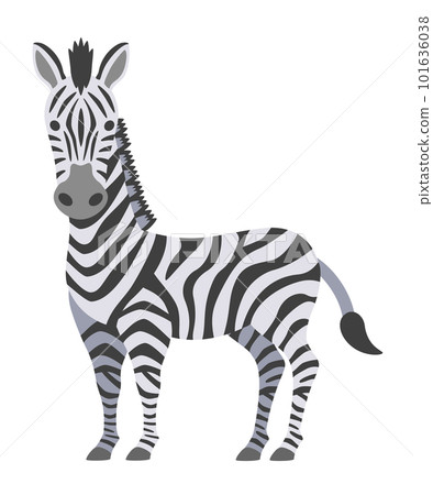Simple illustration of a zebra - Stock Illustration [101636038] - PIXTA