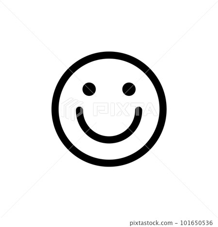 Single smile icon. Happy face symbol. Vector... - Stock Illustration ...