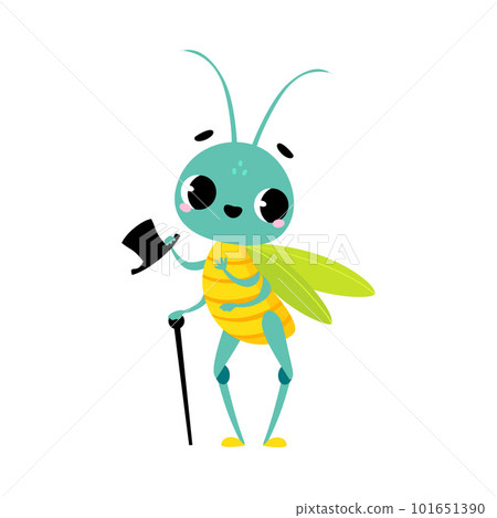 Funny Cricket Insect Cartoons