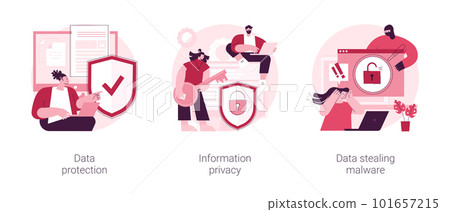 Digital security abstract concept vector... - Stock Illustration ...