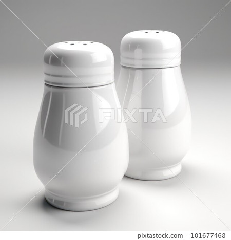 salt and pepper container on white background.... - Stock Illustration ...