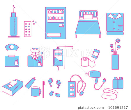 Simple hospital admission icon set - Stock Illustration [101691217] - PIXTA