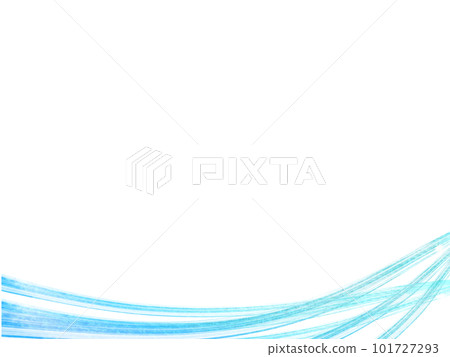 clean blue watercolor line - Stock Illustration [101727293] - PIXTA
