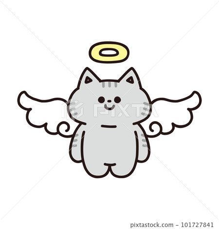 angel cat character - Stock Illustration [101727841] - PIXTA