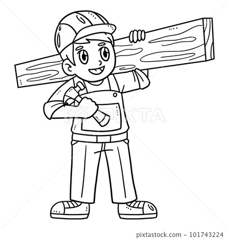 Carpenter Coloring Pages 132 Professions Coloring Pages (Free PDF