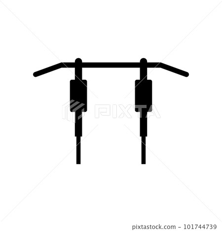 Pull up bar icon. Vector illustration on white... - Stock Illustration ...