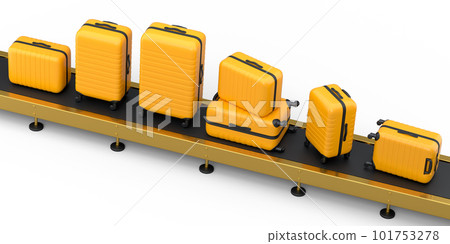 Airport luggage conveyor belt or manufacture... - Stock Illustration ...