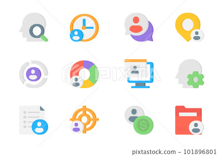 Human resources 3d icons set. Pack flat...-插圖素材 [101896801] - PIXTA圖庫