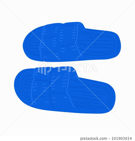 Slippers Pool Shoes vector color object - Stock Illustration [101903814 ...