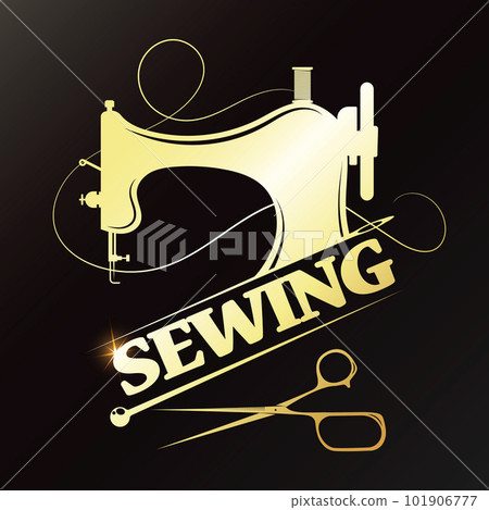 Golden design for tailor and seamstress - Stock Illustration [101906777 ...