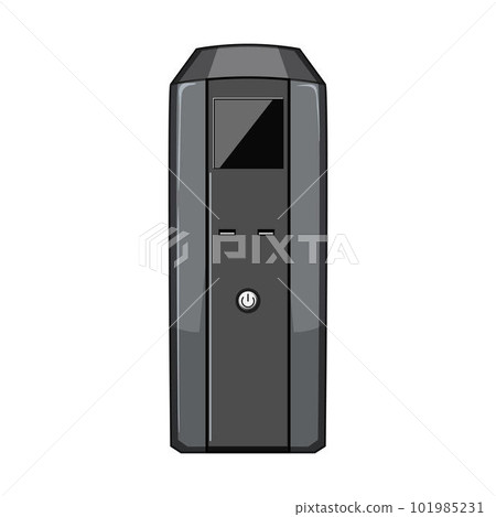 car battery backup cartoon vector illustration - Stock Illustration ...