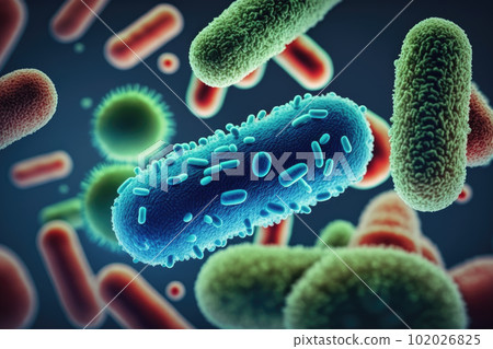 Bacteria medical background. Generative Ai-插圖素材 [102026825] - PIXTA圖庫