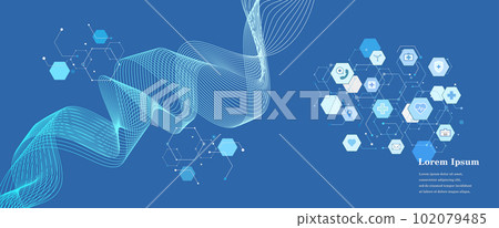 geometry abstract gene medical science background - Stock Illustration ...