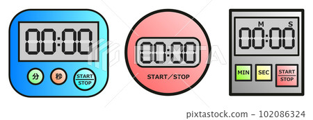 Illustration of a kitchen timer used to measure... - Stock Illustration ...