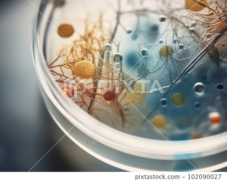 Bacteria AI-generated image Generative AI - Stock Illustration ...