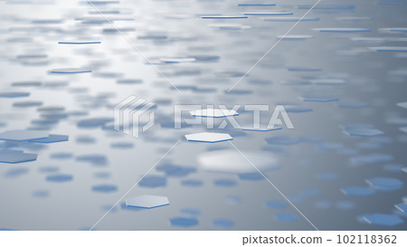 CG Hexagon Many floating hexagons - Stock Illustration [102118362] - PIXTA